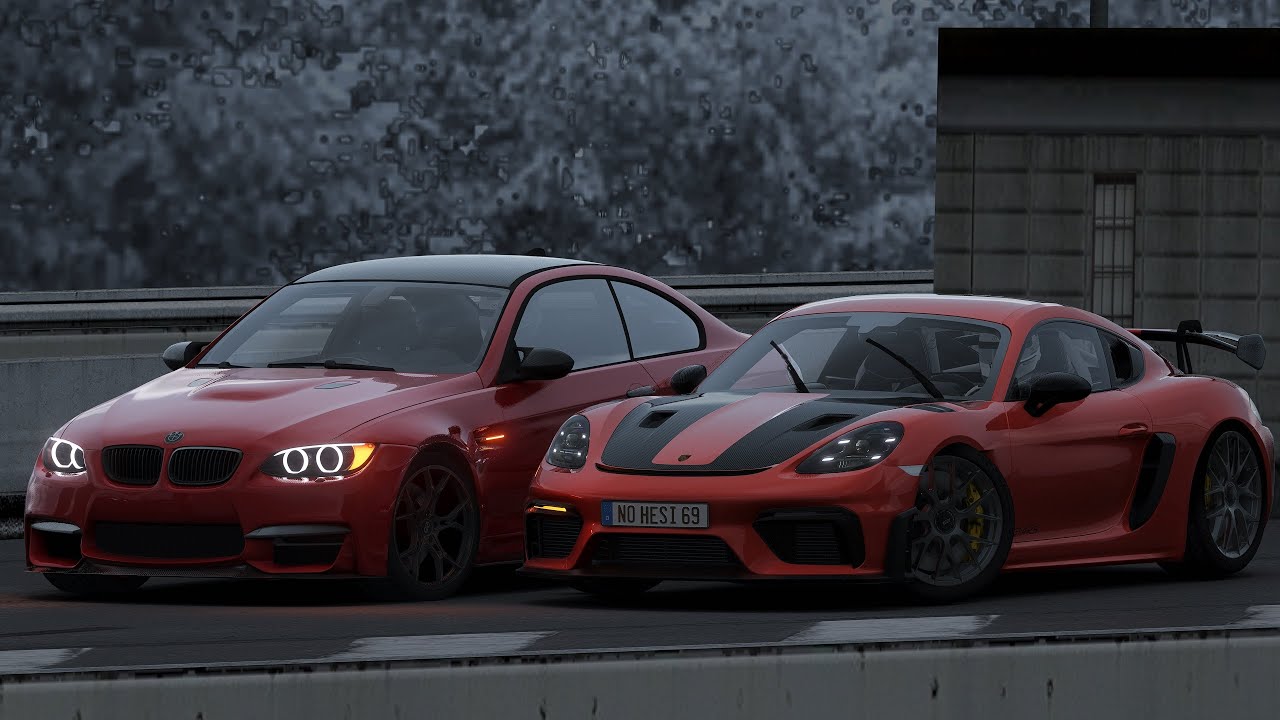 BMW M3 E92 VS 718 GT4 CAYMAN RS RUN BOY OFF ROAD FULLY BAD BULLY THE ...