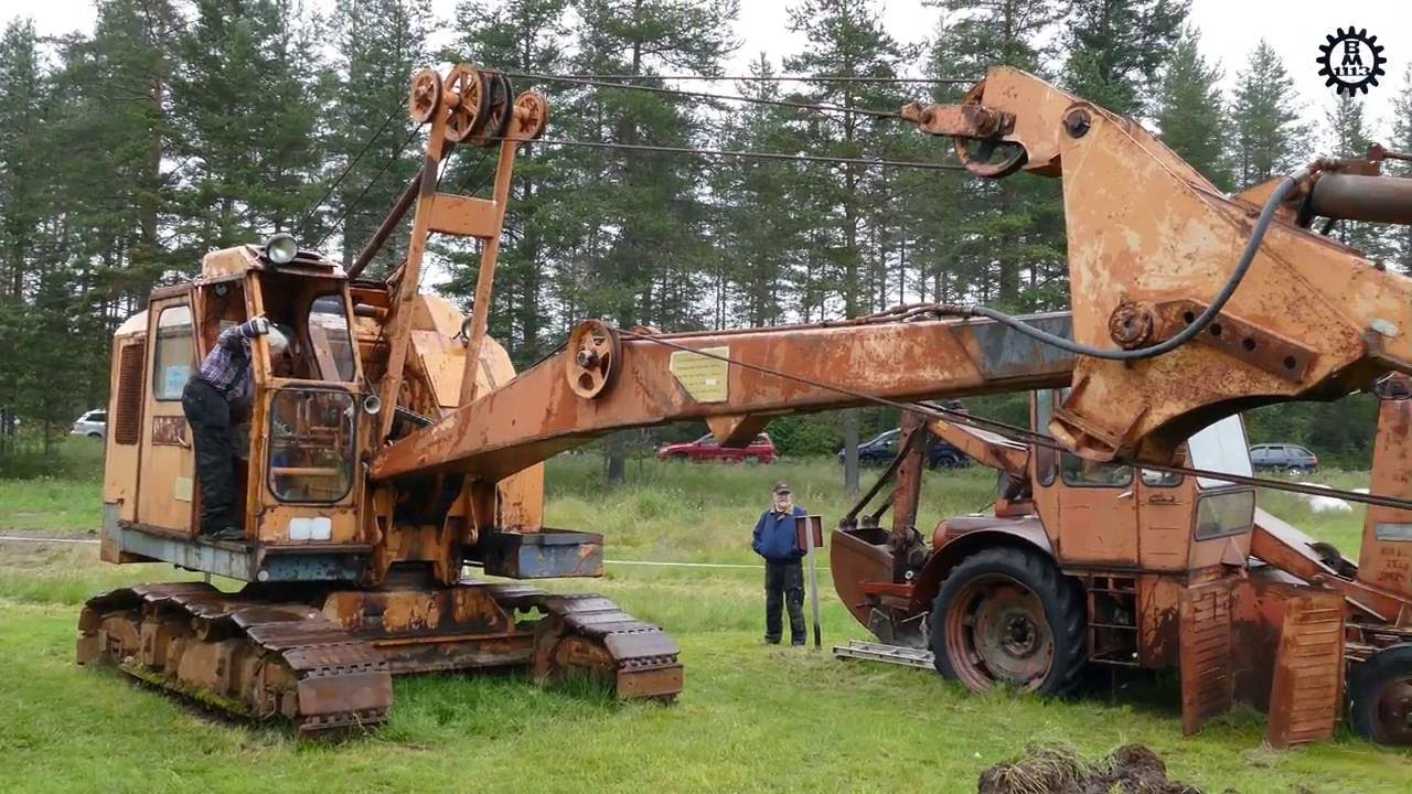 NCK 305 Lingrävare - cable backhoe - YouTube