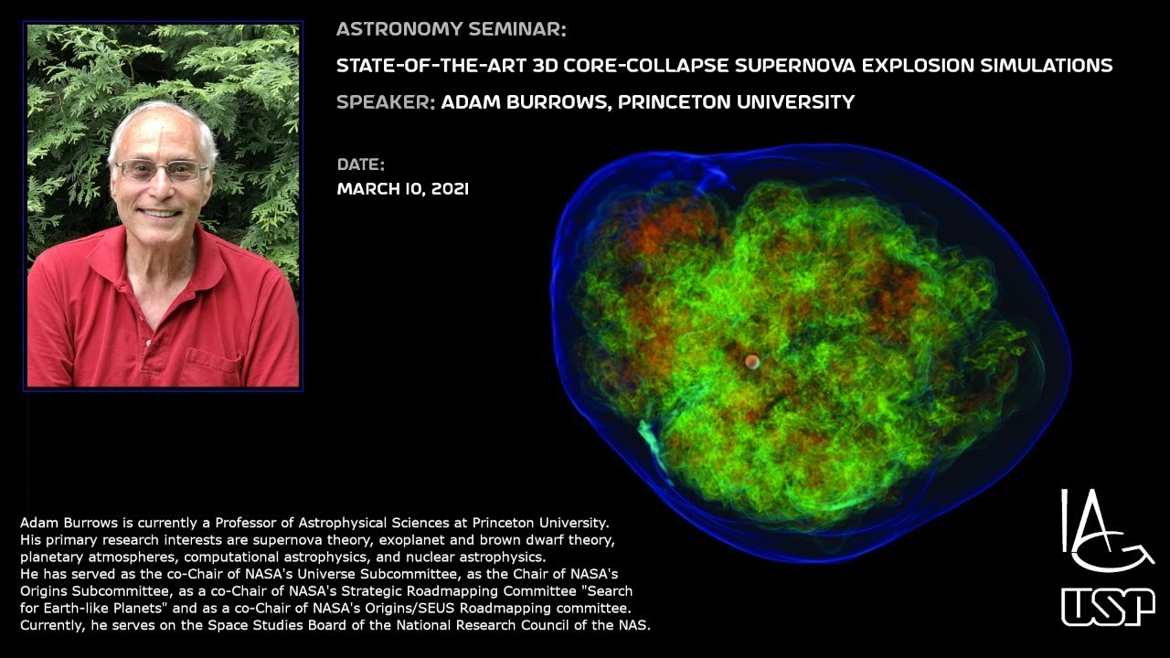 State-of-the-Art 3D Core-Collapse Supernova Explosion Simulations - YouTube