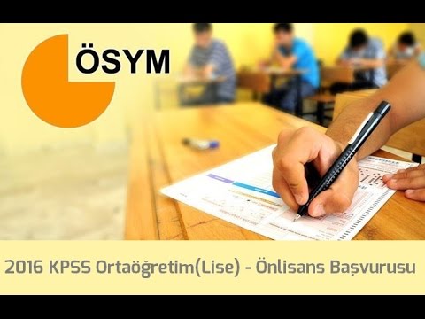 KPSS (Ortaöğretim -Önlisans) Başvurusu Nasıl Yapılır