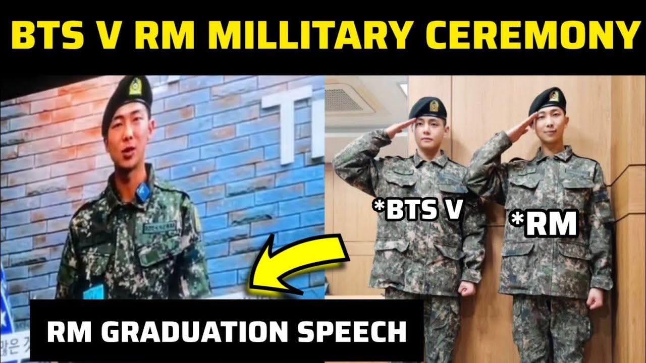 OMG!😳 BTS V RM CEREMONY 😱 RM NEW MILLITARY UNIT#btsv#btsmillitary#bts# ...