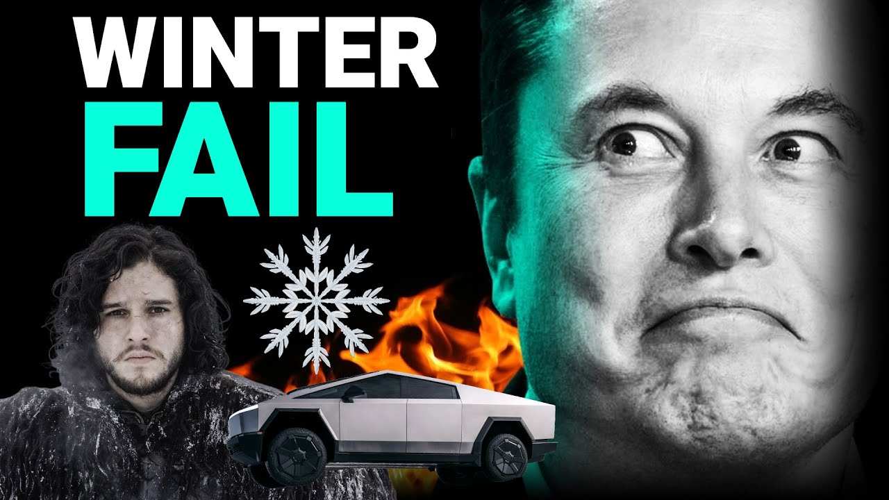 Tesla Cybertruck Winter Fail - YouTube