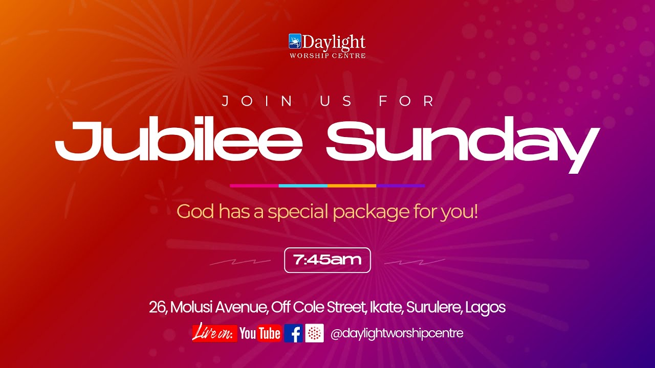 JUBILEE SERVICE || 07-12-25 - YouTube
