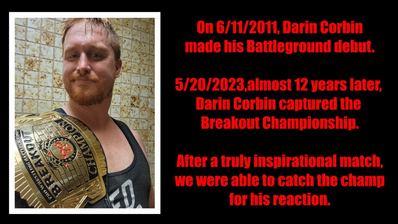After Almost 12 Years, Darin Corbin Finally Breaks Out at Pro Wrestling ...