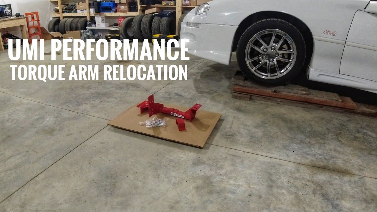 UMI Torque arm relocation Bracket install - 2002 Camaro SS Torque arm relocation. - YouTube