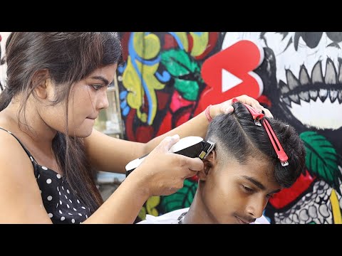 Female Barber Skin Fade Haircut || Boys Hair Transformation