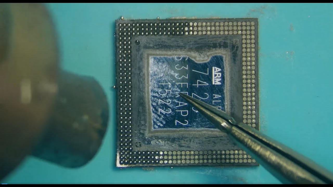 How to reballing dual-layer CPU - YouTube