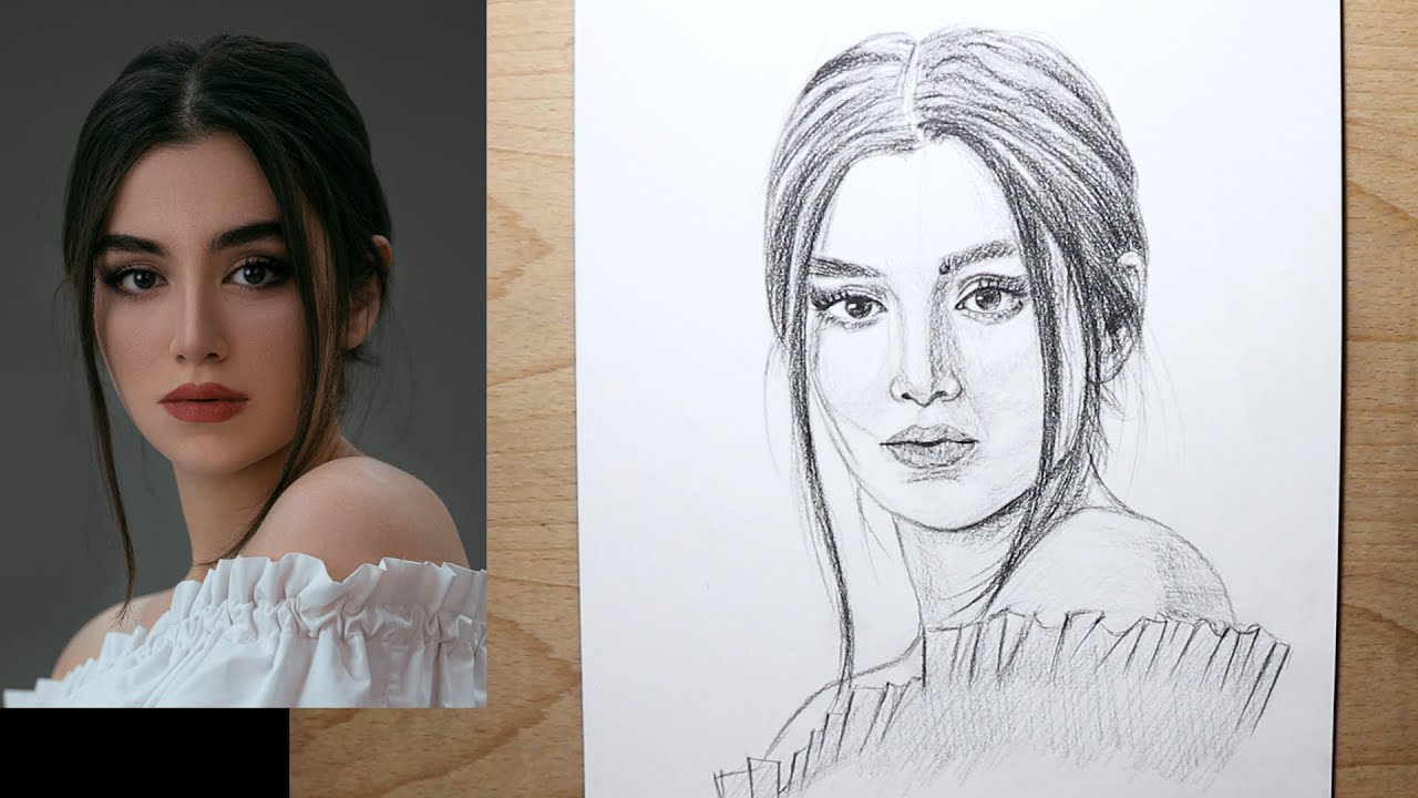 How to Draw a Female Portrait Using the Loomis Method for Beginners ...