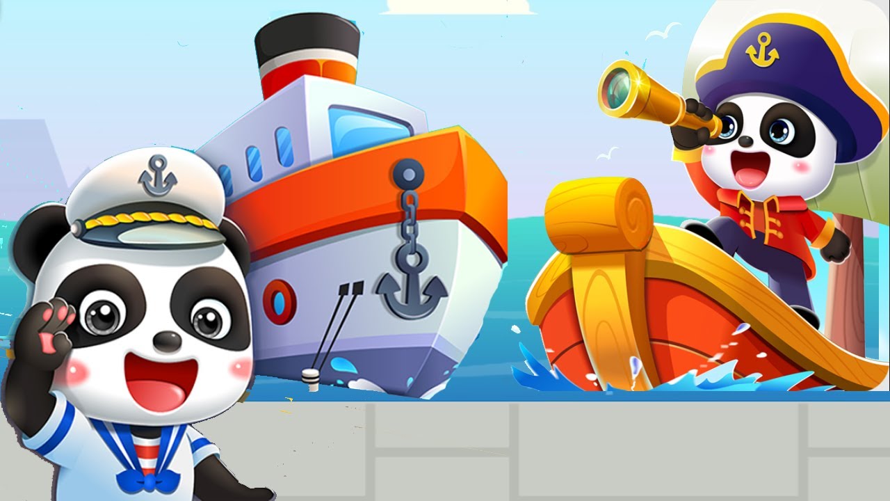 Little Panda Stories for Kids #3 | Ship Captain | Sailing Adventure ...