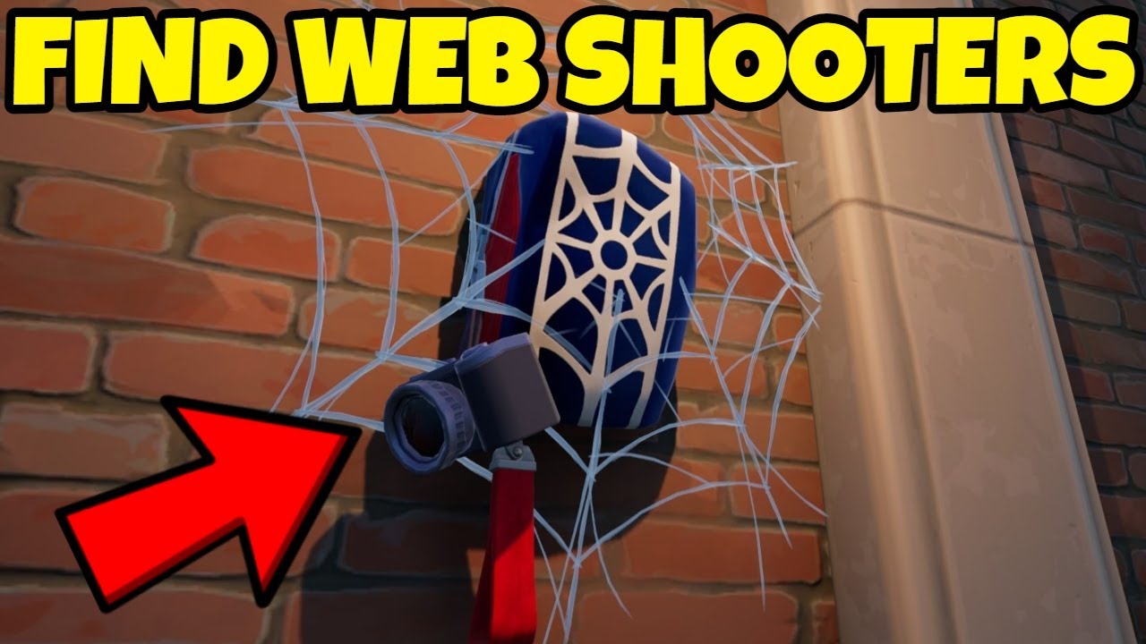 WHERE TO FIND WEB SHOOTERS in Fortnite! (Spider Verse) - YouTube