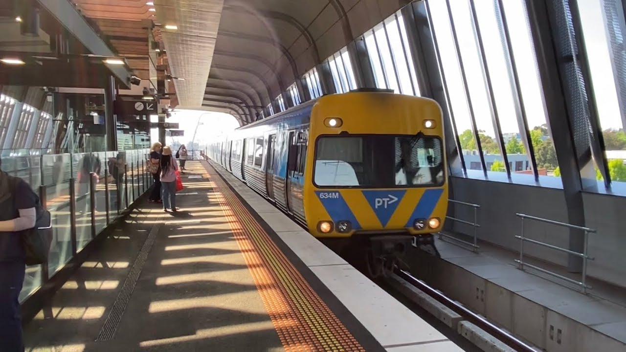 Clayton Station - Melbourne Metro and V/Line Trains - YouTube