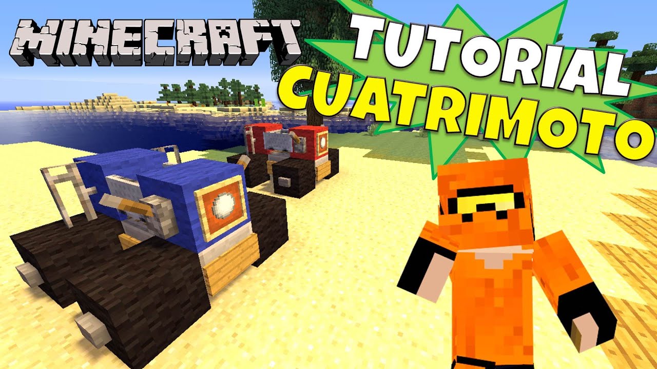 Minecraft: Como hacer una Cuatrimoto (ATV Quad Bike) Super Tutorial ...