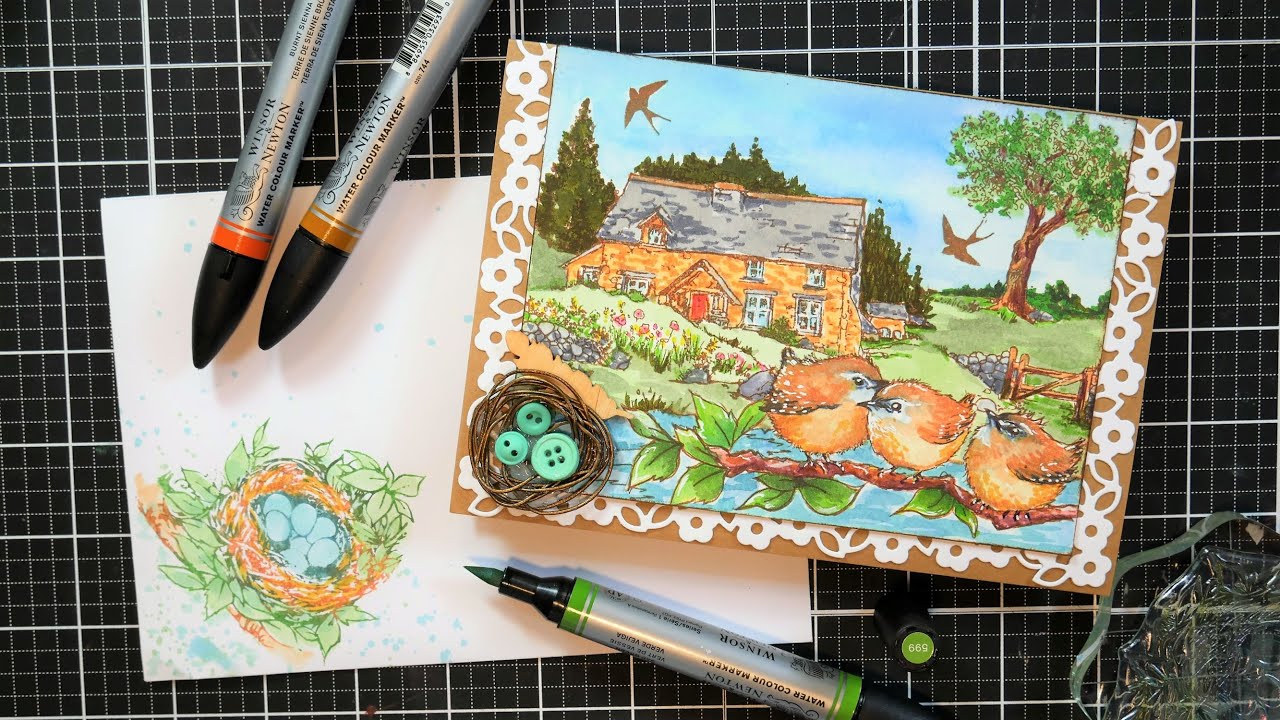 Make a Scene with Markers & Stamps! - YouTube