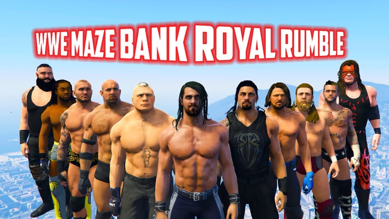 GTA 5 WWE ROYAL RUMBLE MATCH #2 (GTA V WWE Mods) - YouTube
