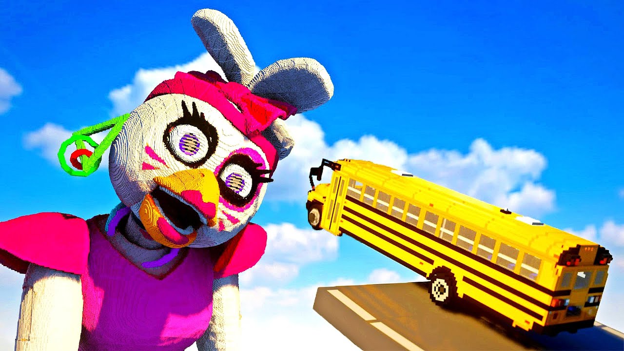 Cars vs Chica from Fnaf 9 in Teardown! - YouTube