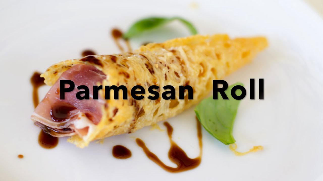 Parmesan Cheese Roll Stuffed with Proscuitto Appetizer - YouTube