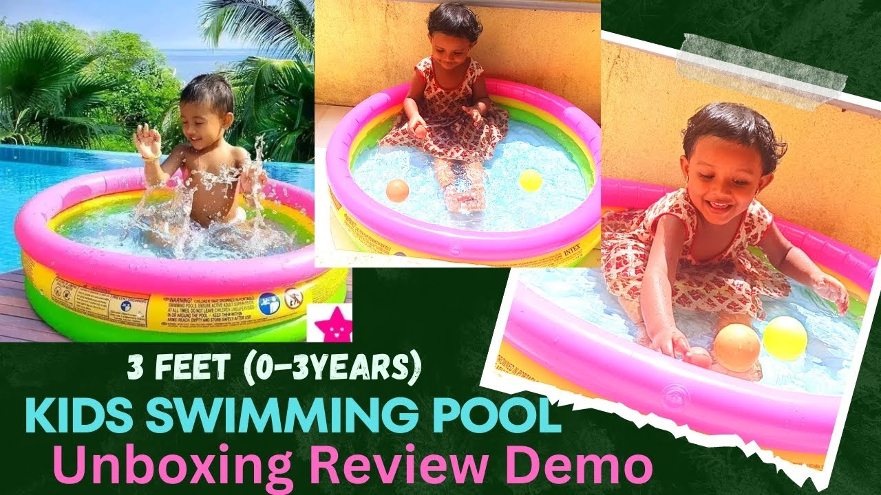 Meesho 3 Feet Wet Set/Kids Swimming Pool 👌 Unboxing Review & Demo ...