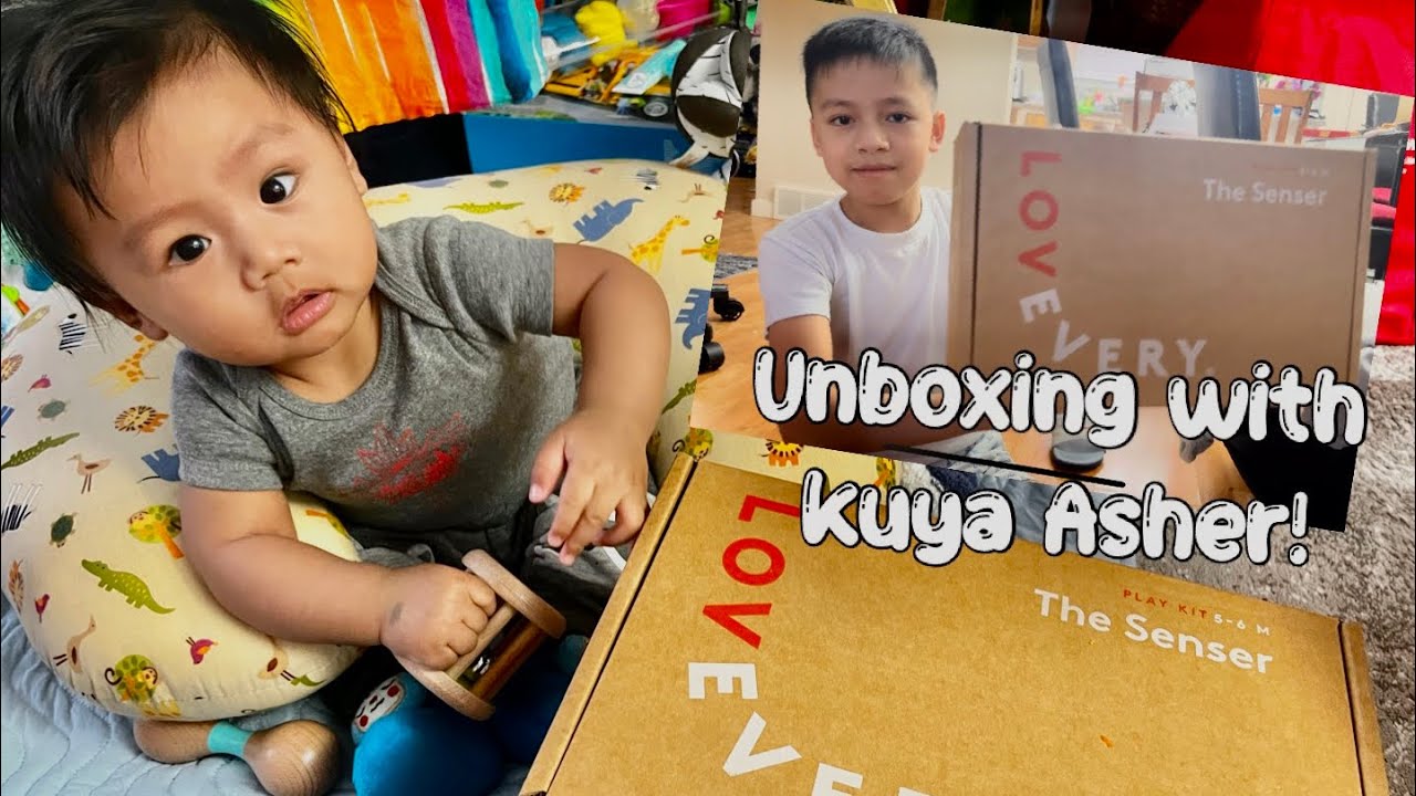 LOVEVERY The SENSER PLAY KIT UNBOXING | 5-6 Month old baby educational ...