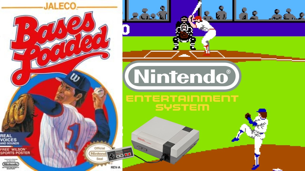 Bases Loaded (1988) Nintendo Entertainment System (NES) Gameplay in HD ...