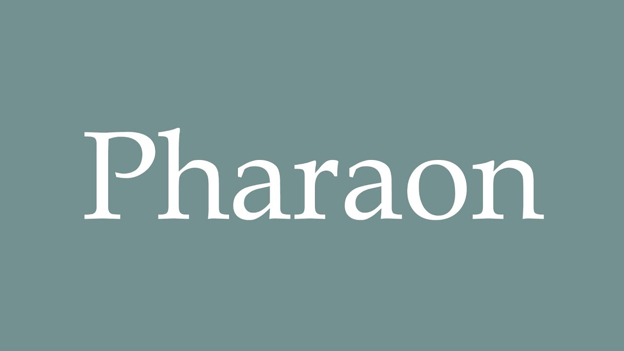 How to Pronounce ''Pharaon'' (Pharaoh) Correctly in French - YouTube