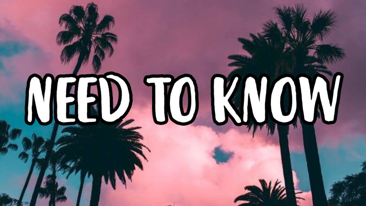 Doja Cat - Need to Know (Lyrics) - YouTube