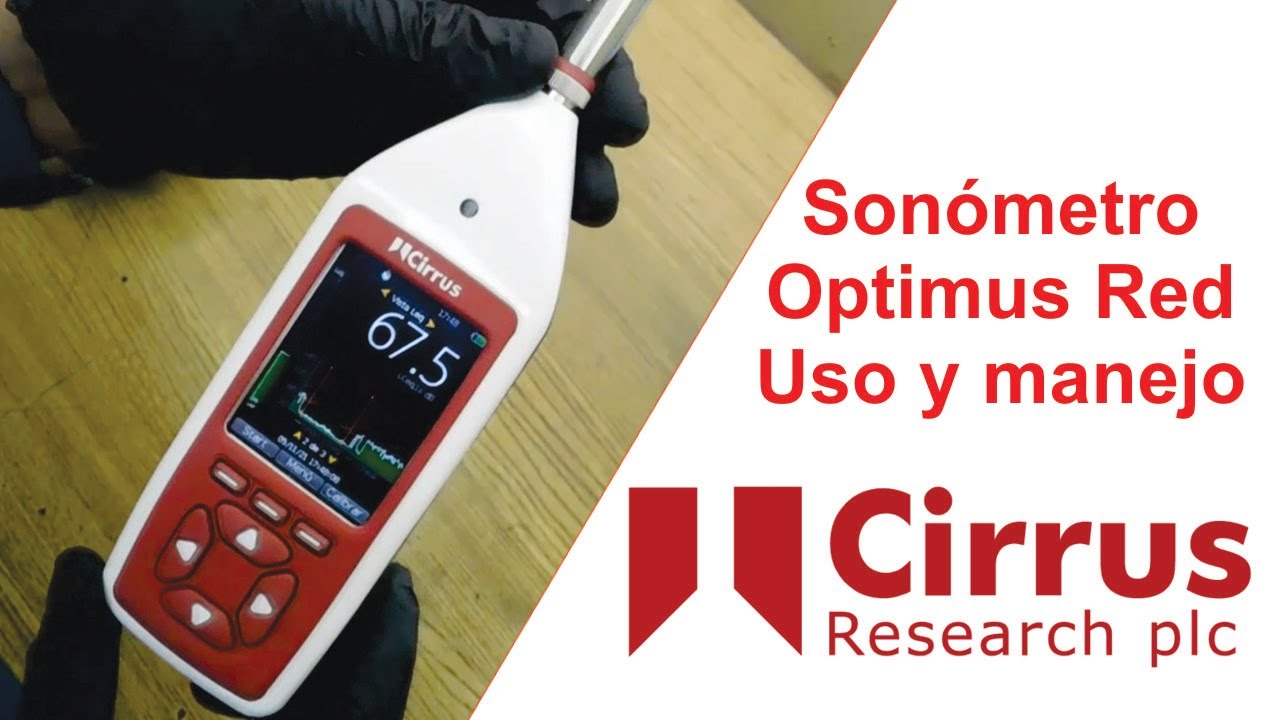 Sonómetro Optmus Red CK162C de Cirrus Research. Uso y función - YouTube