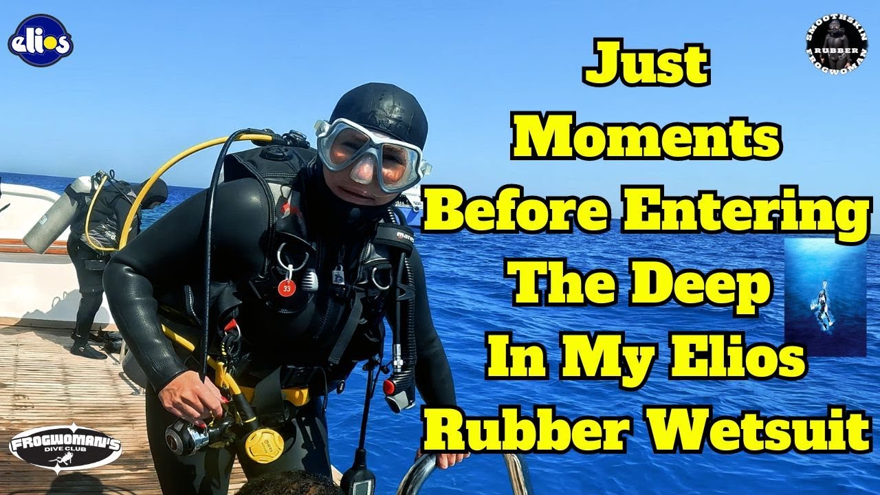 Entering The Deep In My Elios Black Rubber Wetsuit. - YouTube