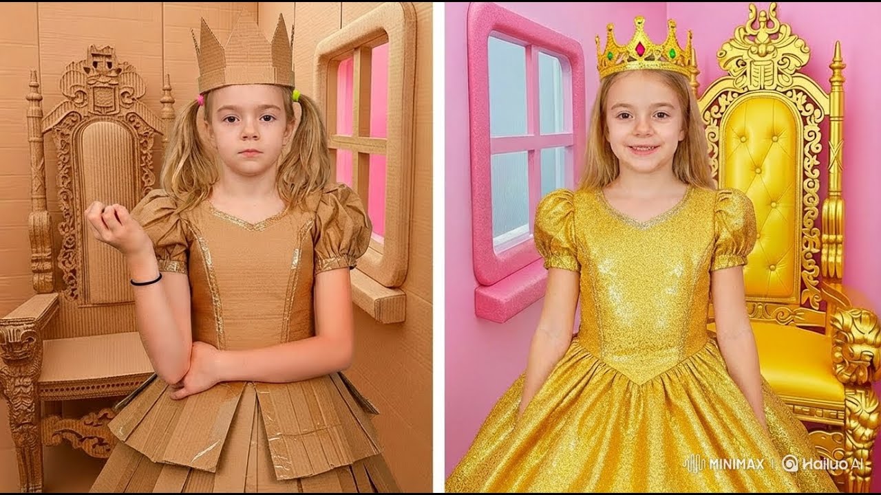 Anabella and Poor Princess vs. Rich Princess story 👑 | Funny Kids Story ...