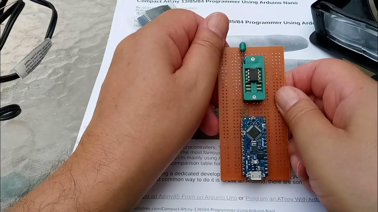 Build an ATTiny85 programmer #arduino #arduinonano #attiny85 #cpp #electronics #diy #electronic ...
