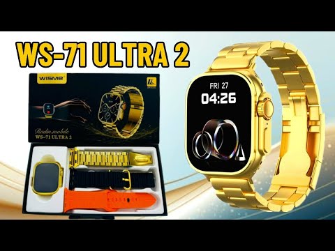 WISME WS-71 ULTRA 2 Gold Edistion Smartwatch | Order Now - YouTube