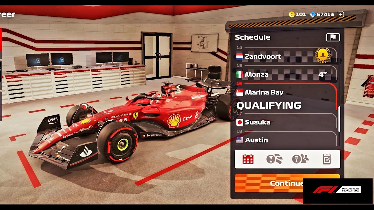 F1 MOBILE RACING 2023 ♤♡♤ CAREER MODE ♤ LEGEND ☆ SINGAPORE { Marina Bay ...