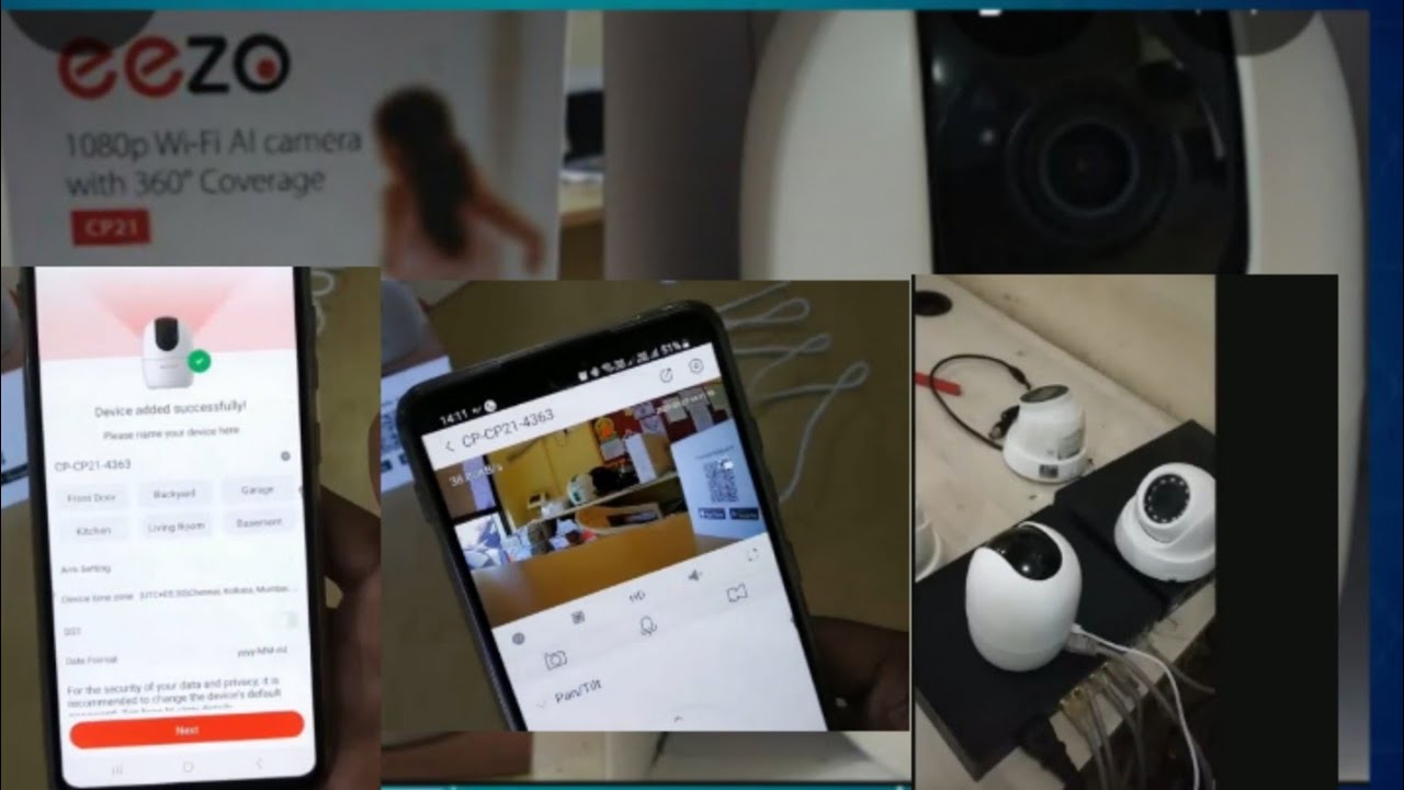 CP PLUS EEZO CAMERA /CP 21 /UNBOXING /CONNECTION/ INSTALLATION - YouTube