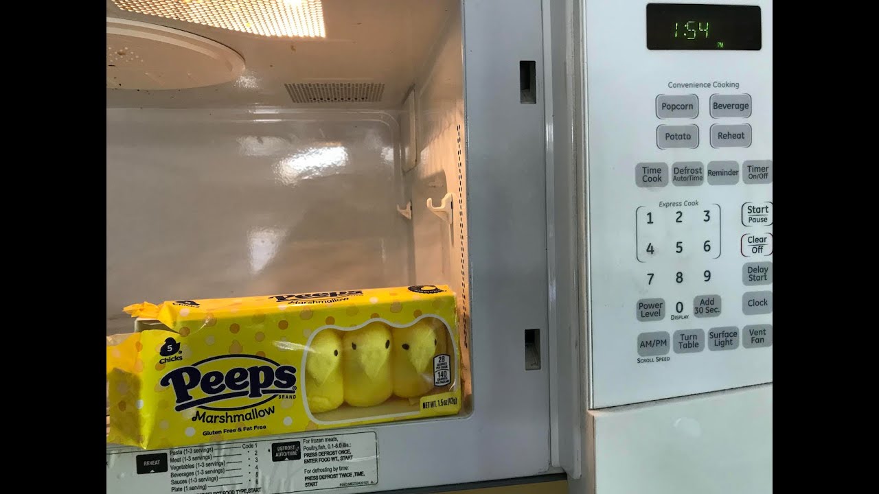 Peeps in the Microwave - YouTube