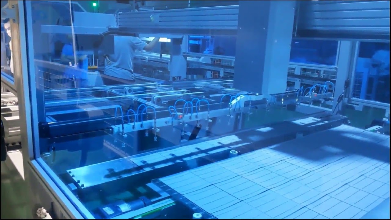 Solar Panel Production Line (Tabber Stringer Machine Model H730) - YouTube