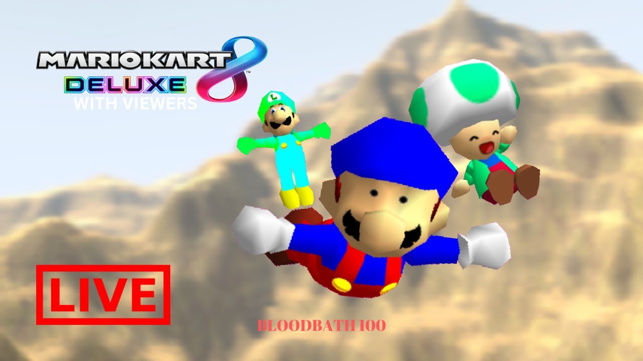 Flying in MK8D? | Mario Kart 8 Deluxe With Viewers (BB100's Livestream ...