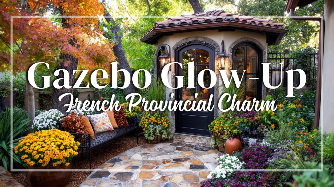 Fall Garden Gazebo Ideas in French Provincial Style 🛖 | Graceful ...