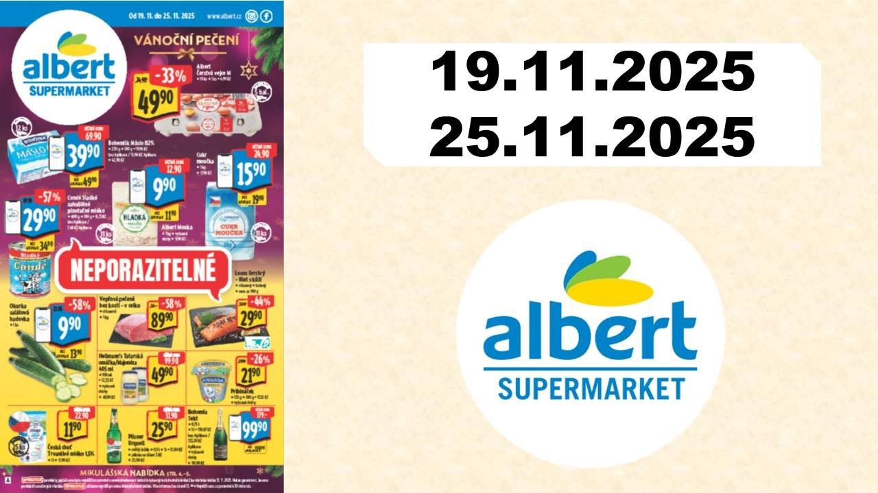 Albert Supermarket 19.–25. listopadu 2025 – čerstvé slevy na celý týden ...
