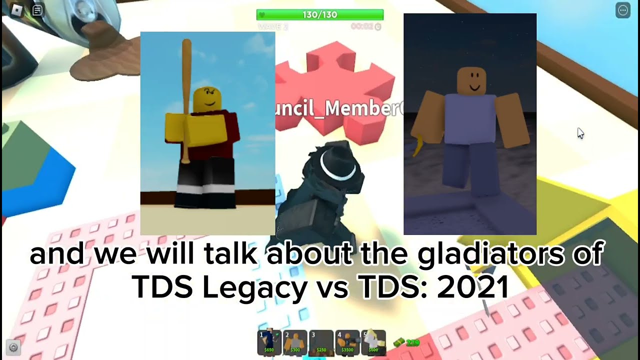 Gladiator vs Gladiator | TDS: 2021 vs TDS Legacy | Tower Defense ...