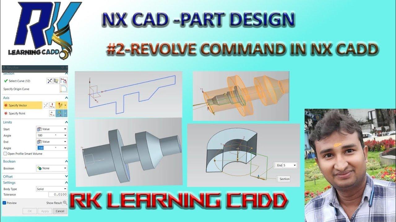 #2-Revolve Command in NX CAD - YouTube