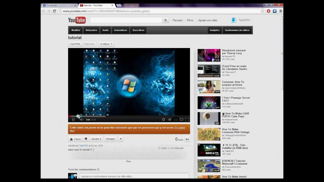Tuto comment faire une video youtube - YouTube