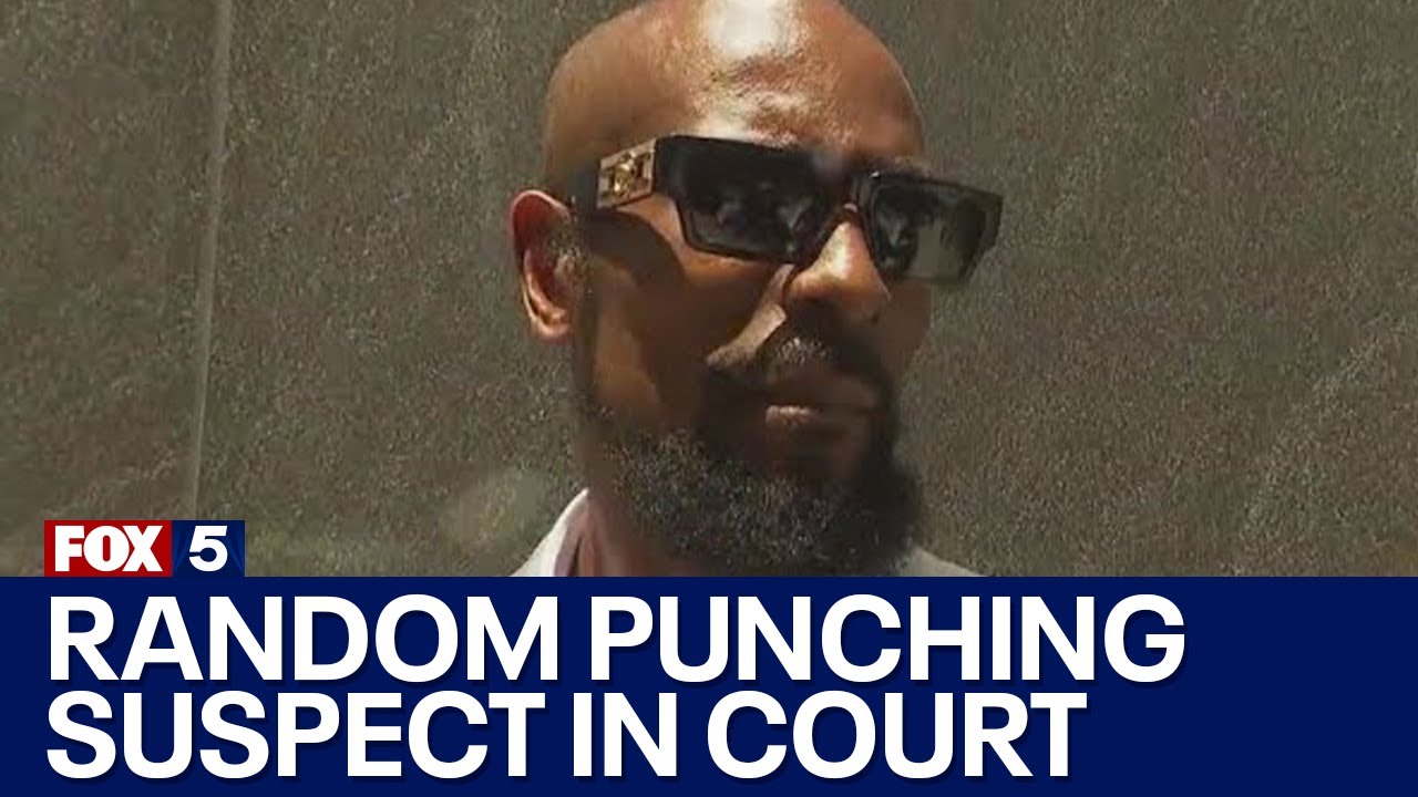 Random punching suspect in court - YouTube