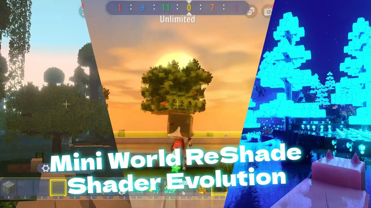 ReShade For Mini World Shader Evolution 2022 VS 2023 VS 2024 - YouTube