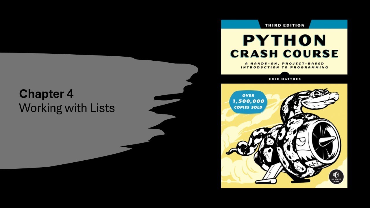 Working with Lists - Python Crash Course Book in Arabic - YouTube