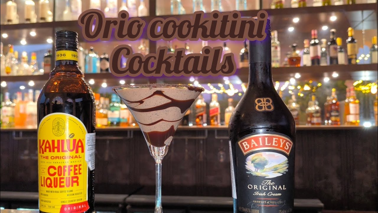how to make Orio cookitini cocktails - YouTube