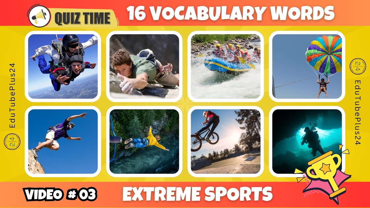 English Vocabulary Quiz Challenge - Video 3 | 16 Extreme Sports - YouTube