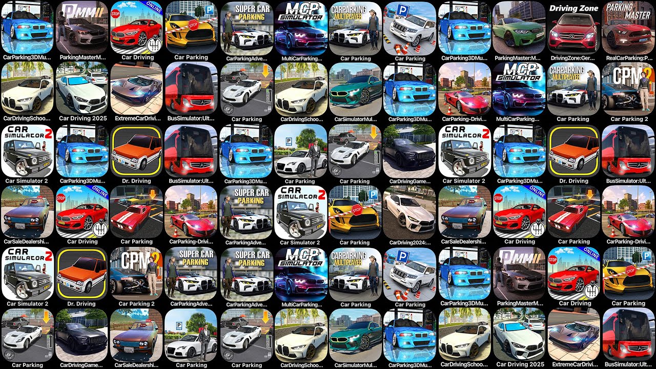 Car Parking 3D, Car Simulator 2, Parking Master, Car Parking ...