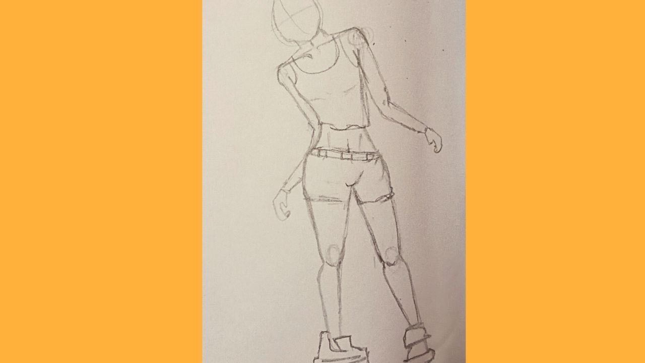 How to draw female body step by step/girl full body drawing for ...