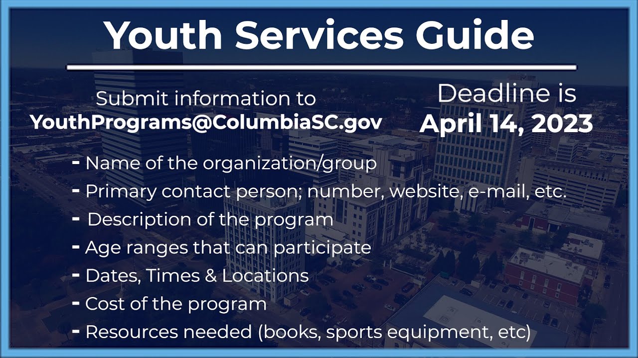 Submit Your Program to our Youth Services Guide - YouTube