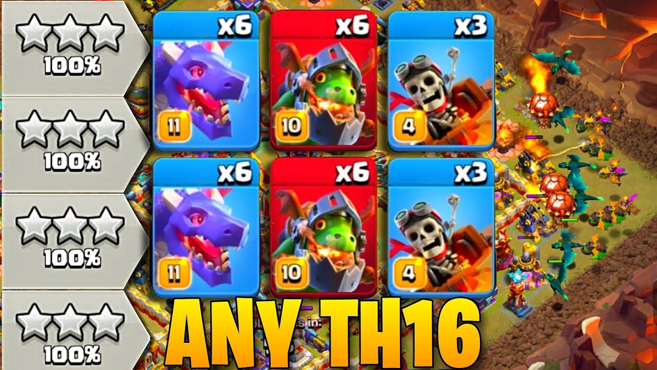 MOST EASY WITHOUT ANY SKILL TH16 EASY TH16 OP ATTACK TH16 ATTACK ...