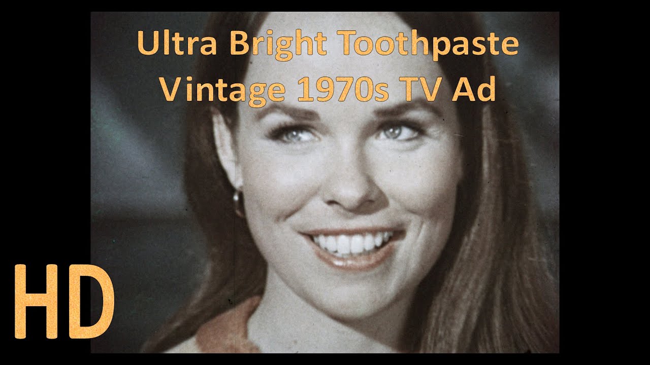 Ultra Bright Toothpaste 1970s TV Commercial Vintage High Definition ...
